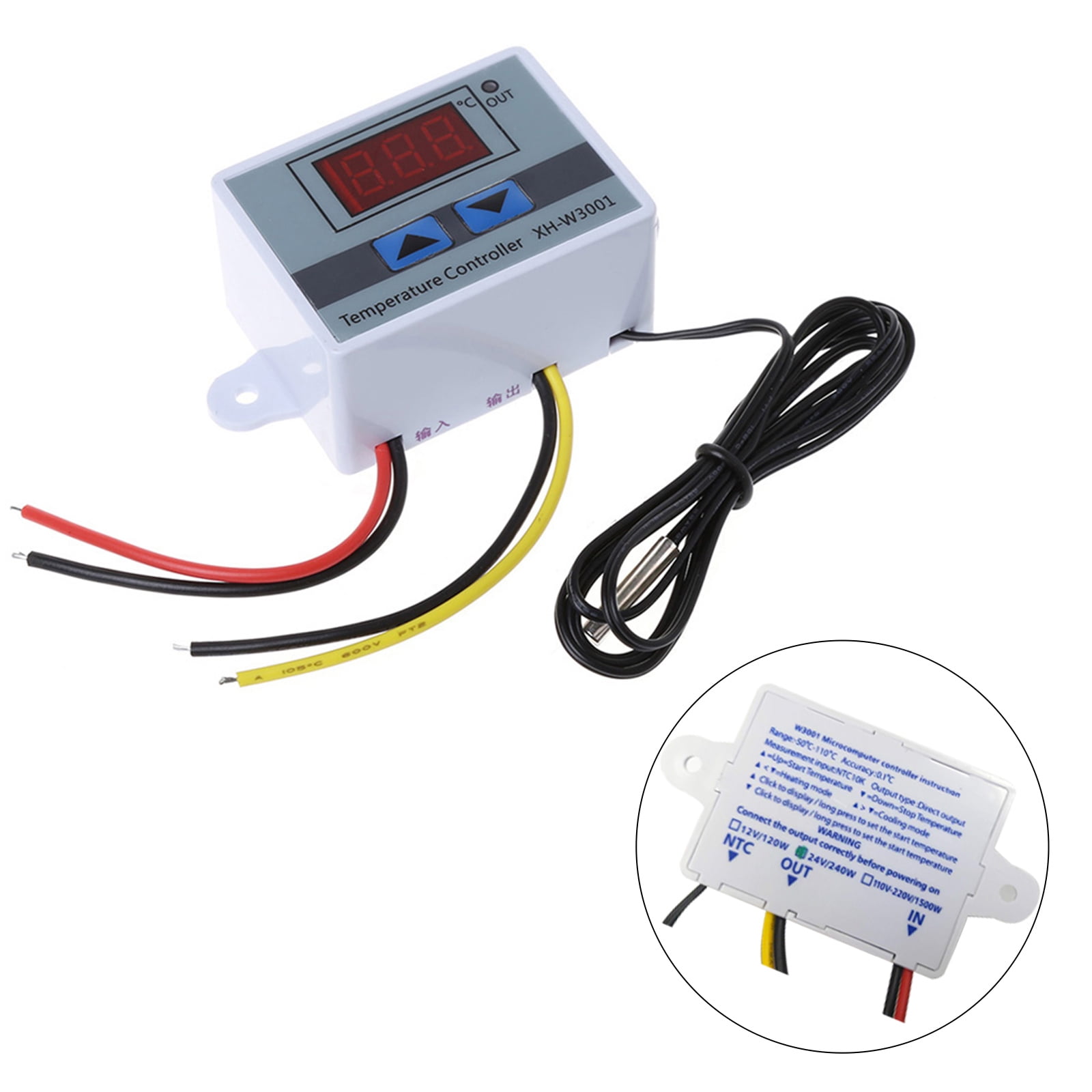 Pet Reptile Thermostat High-precision Temperature Switch Microcomputer ...