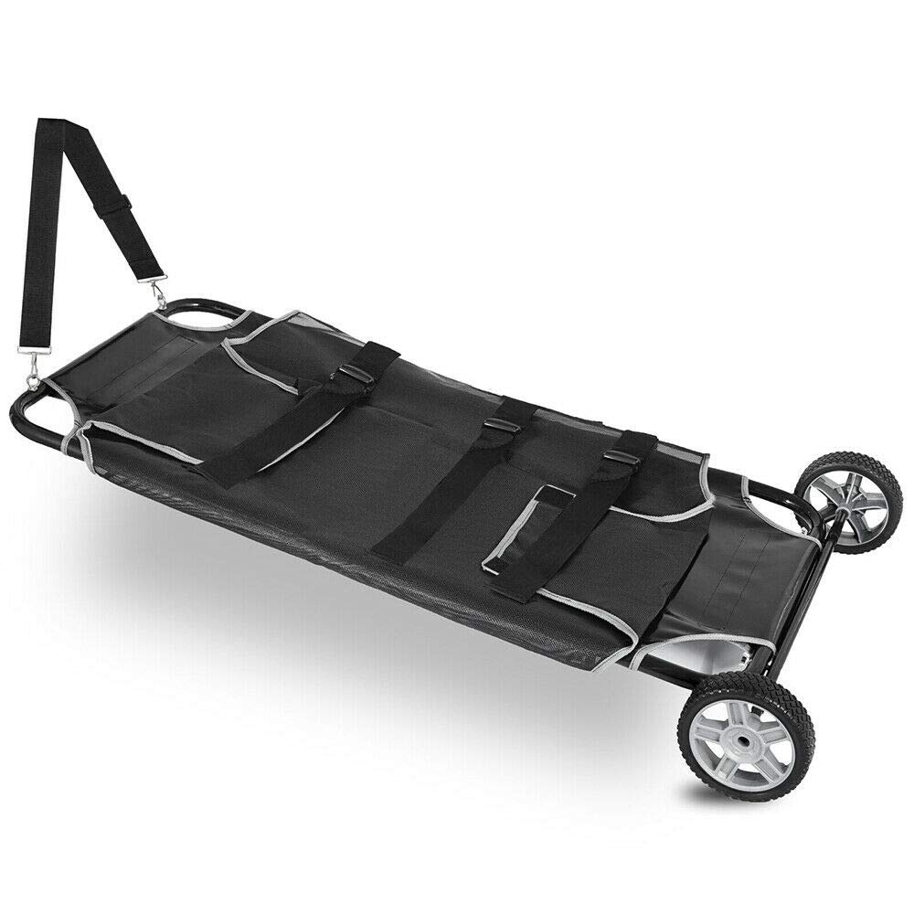 Pet Rescue Stretcher Veterinary Transport Trolley, Dog Stretcher with ...