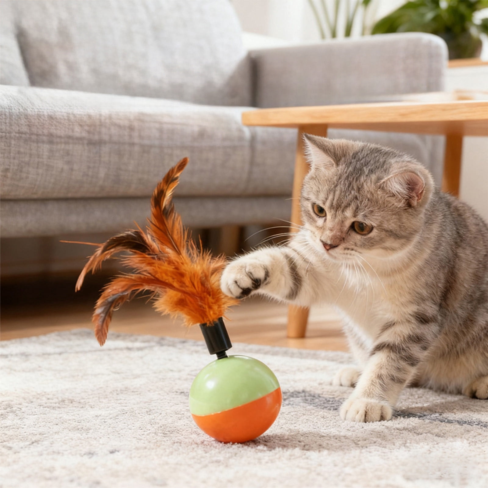 Pet Roly Poly Toy | Weighted Base Chew Toy for Cats and Dogs ...