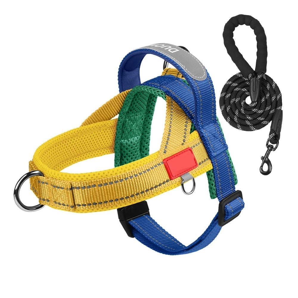 Pet Saddle Chest Back Reflective Explosion proof Punch Dog Chest Strap ...