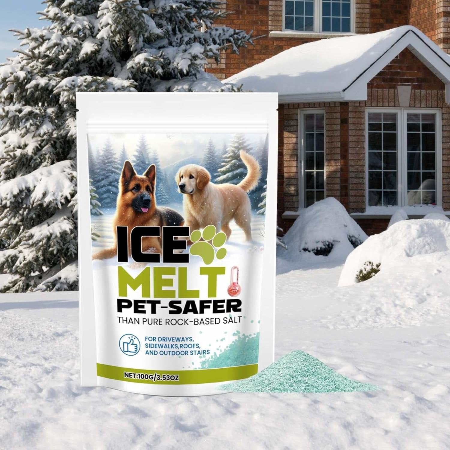 Pet-Safe Ice Melt Alternative to Rock Salt, Resealable Bag Formula ...