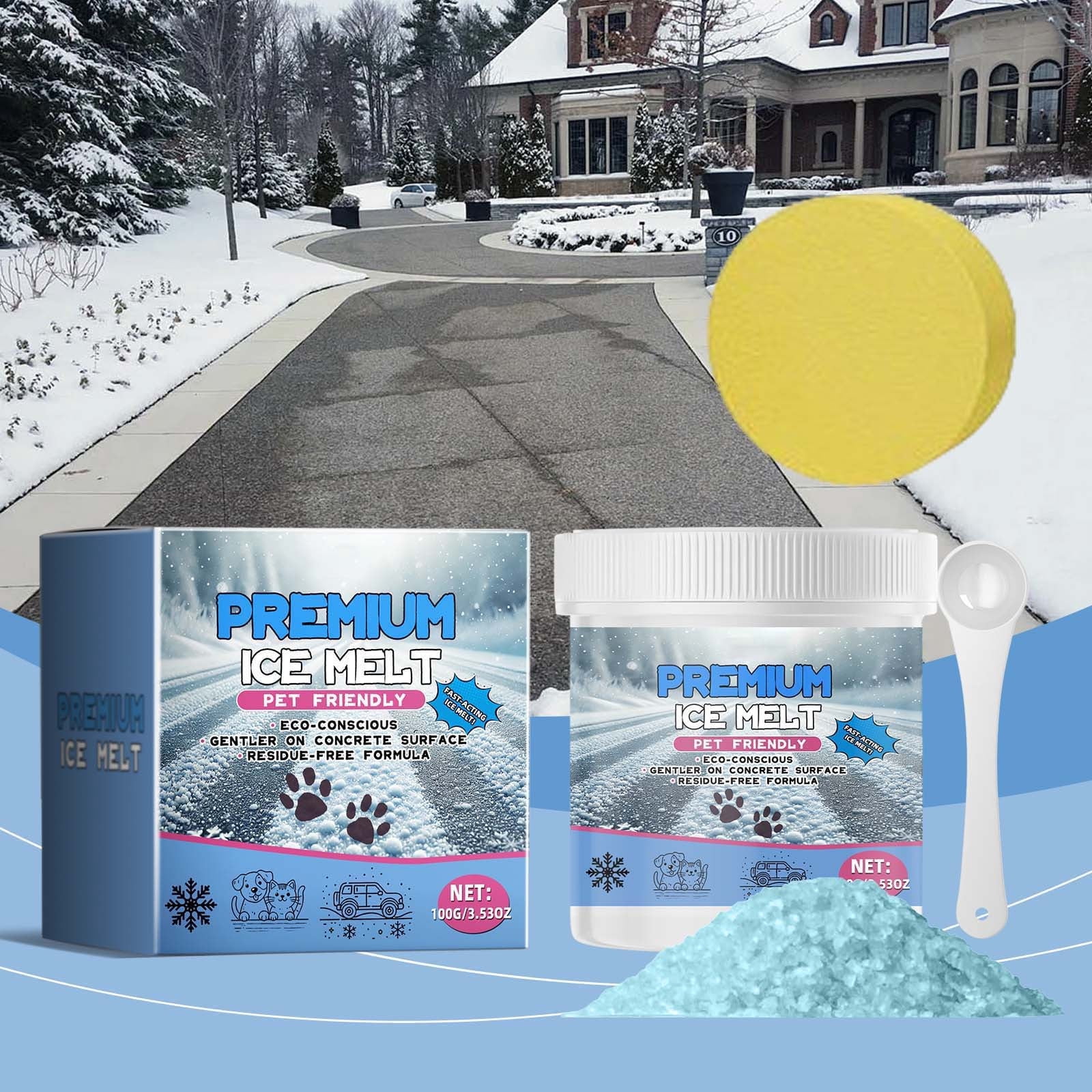 Pet Safe Ice Melt, Fast Acting Snow Melter For Driveways, Non-Corrosive ...