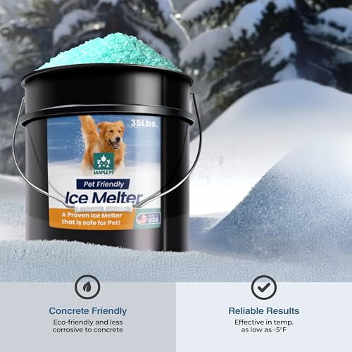 Pet Safe Ice Melt Safe for Concrete -35 lb Snow Salt Ice Melt Pet ...