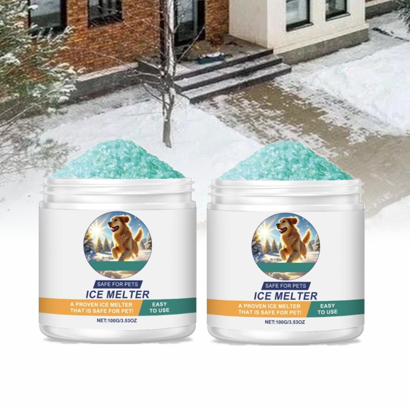 Pet Safe Ice Melt, Snow Salt Ice Melt Pet Friendly, Green Salt for Snow ...