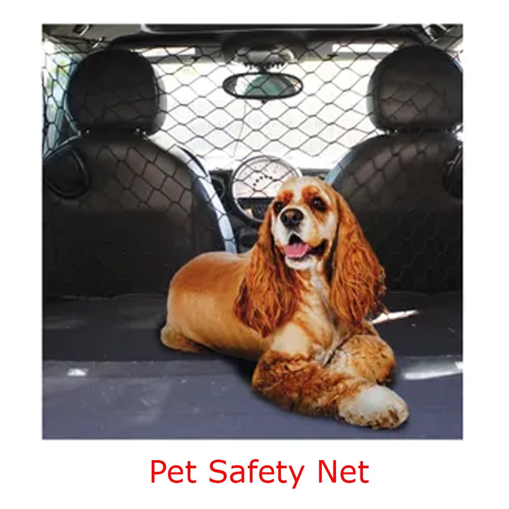 Pet Safety Net Car Suv Truck Van Seat Mesh Dog Barrier Safety Travel ...