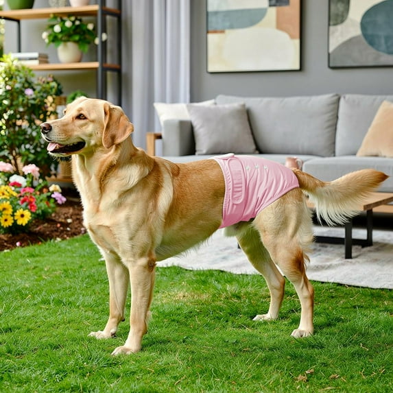 Pet Sanitary Pants for Female Dogs - Reusable Washable Diapers, Post ...
