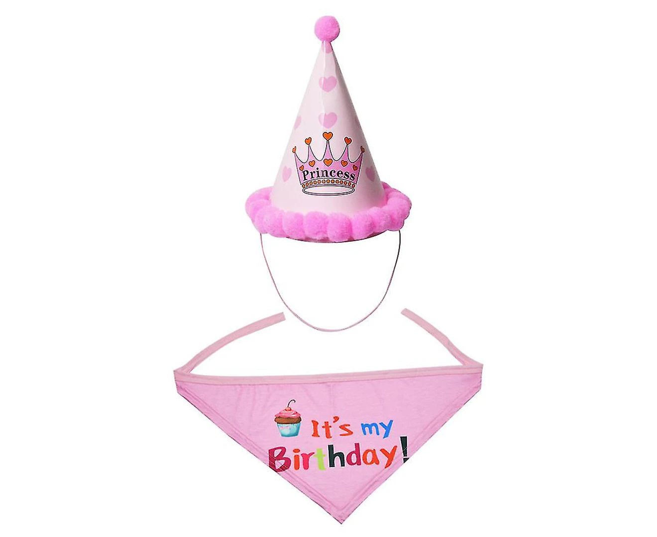 Pet Scarf Birthday Hat Set, Dog Party Hat Scarf, Ideal Pet Birthday ...