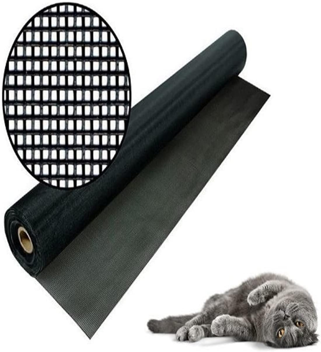 Pet Screen Extra-Strength Mesh Kit (60 in x 8 ft) - Dog & Cat Proof ...