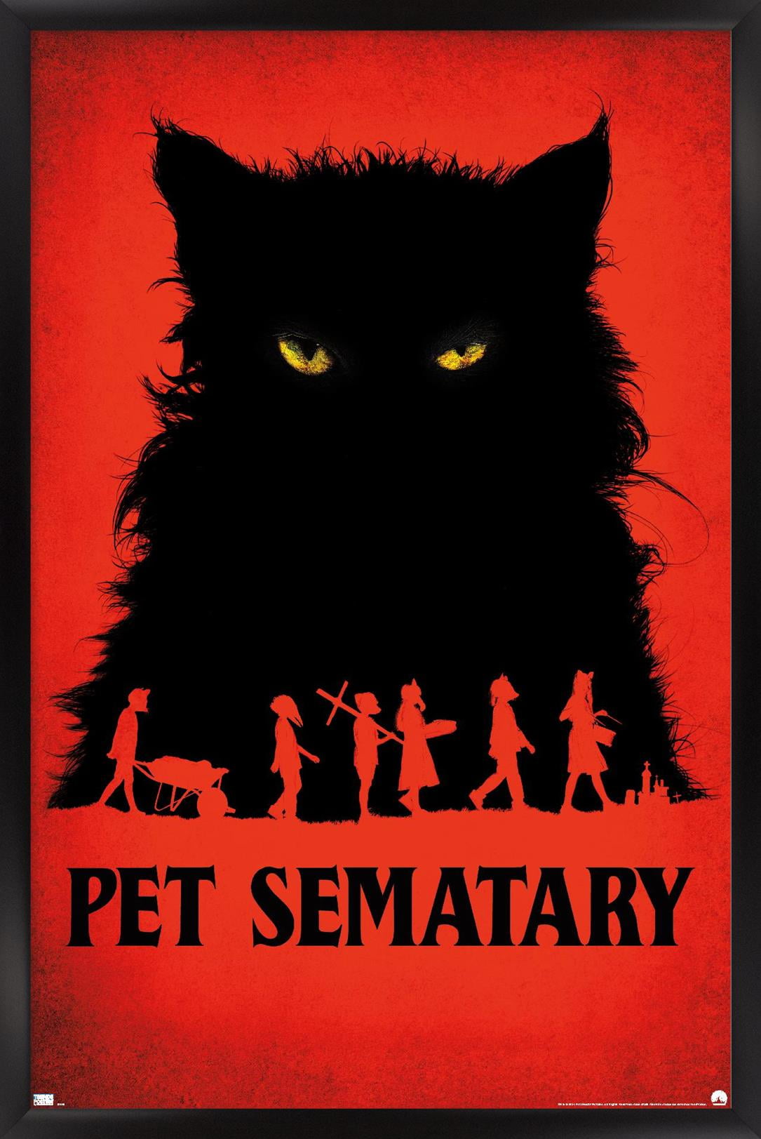 Pet Sematary (2019) - Cat Key Art Wall Poster, 14.725" x 22.375" Framed ...