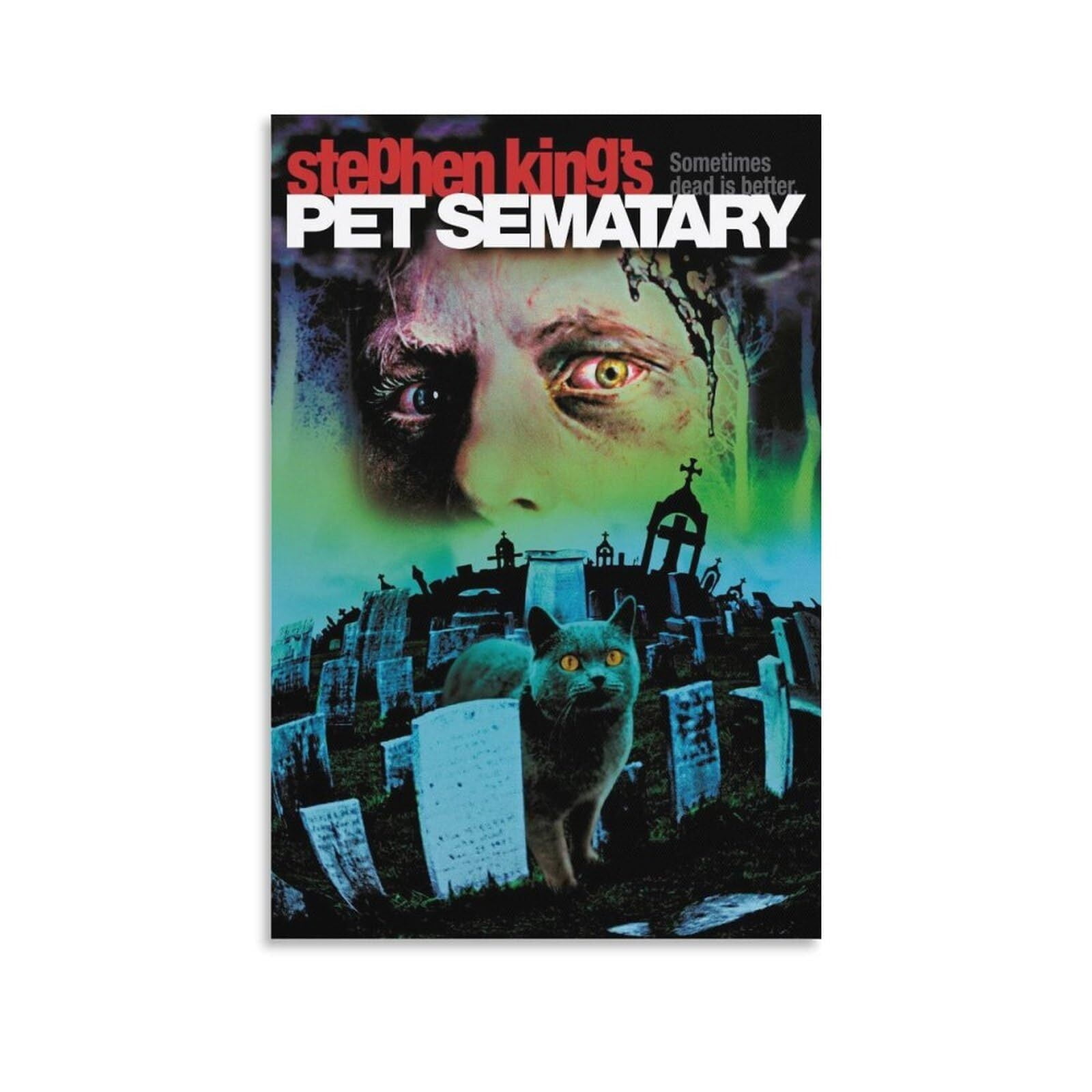 Pet Sematary Classic Movies Poster Canvas Wall Art For Room Aesthetic ...