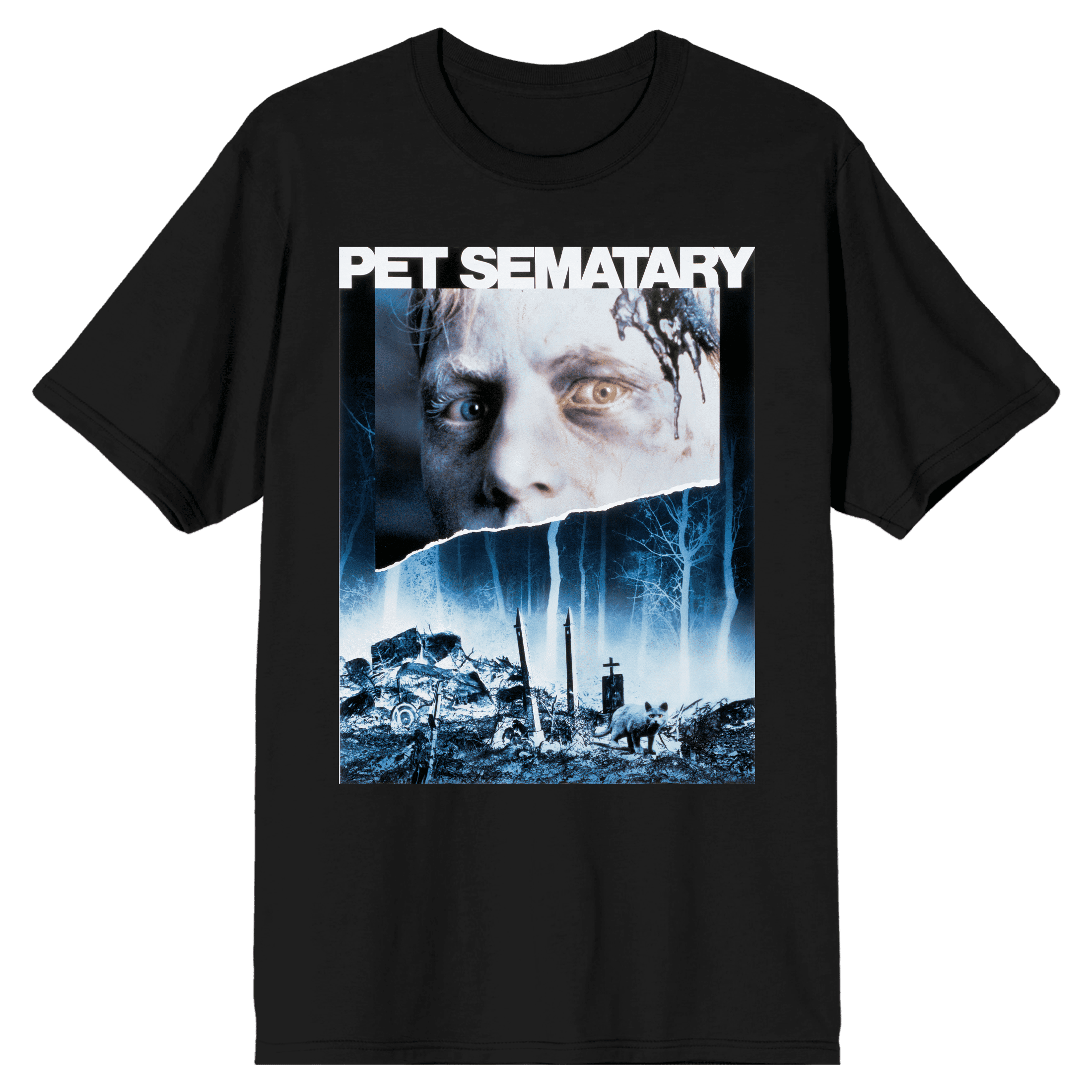 Pet Sematary Movie Poster Crew Neck Short Sleeve Men's Black T-shirt ...