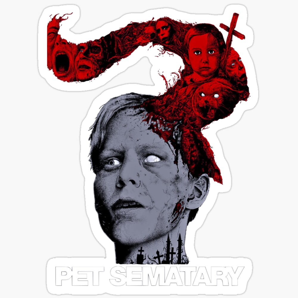 Pet Sematary Movie Stephen King Sticker Phone Decal Water Bottle ...