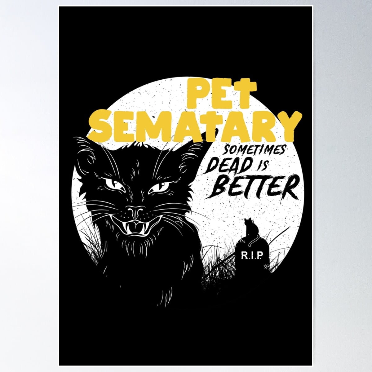 Pet Sematary: Sometimes Dead Is Better Poster Wall Art, Modern Wall ...