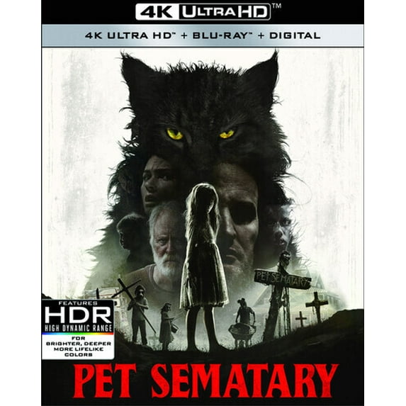 Pet Semetary (2019) (4K Ultra HD + Blu-ray + Digital Copy) - Walmart.com