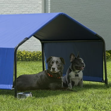 PawHut Portable Dog Tent for Shade Protection for Outdoor, Brown ...