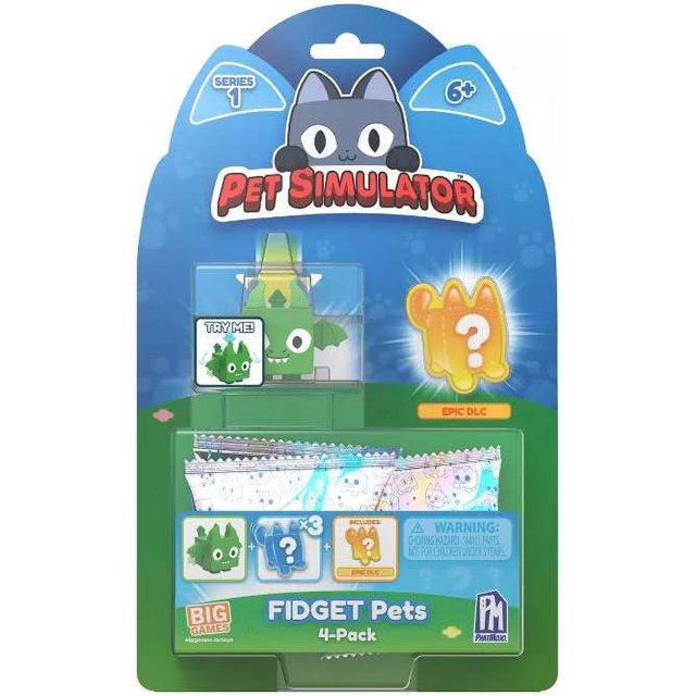 Pet Simulator X Series 1 Fidget Pets Mystery 4-Pack - Walmart.com