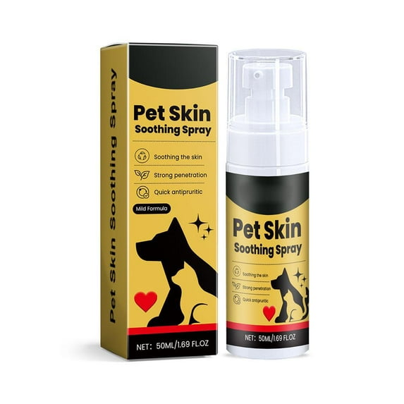 Pet Skin Care Spray Cat & Dog Skin Wound Fungus Ringworm Itching 50 ...