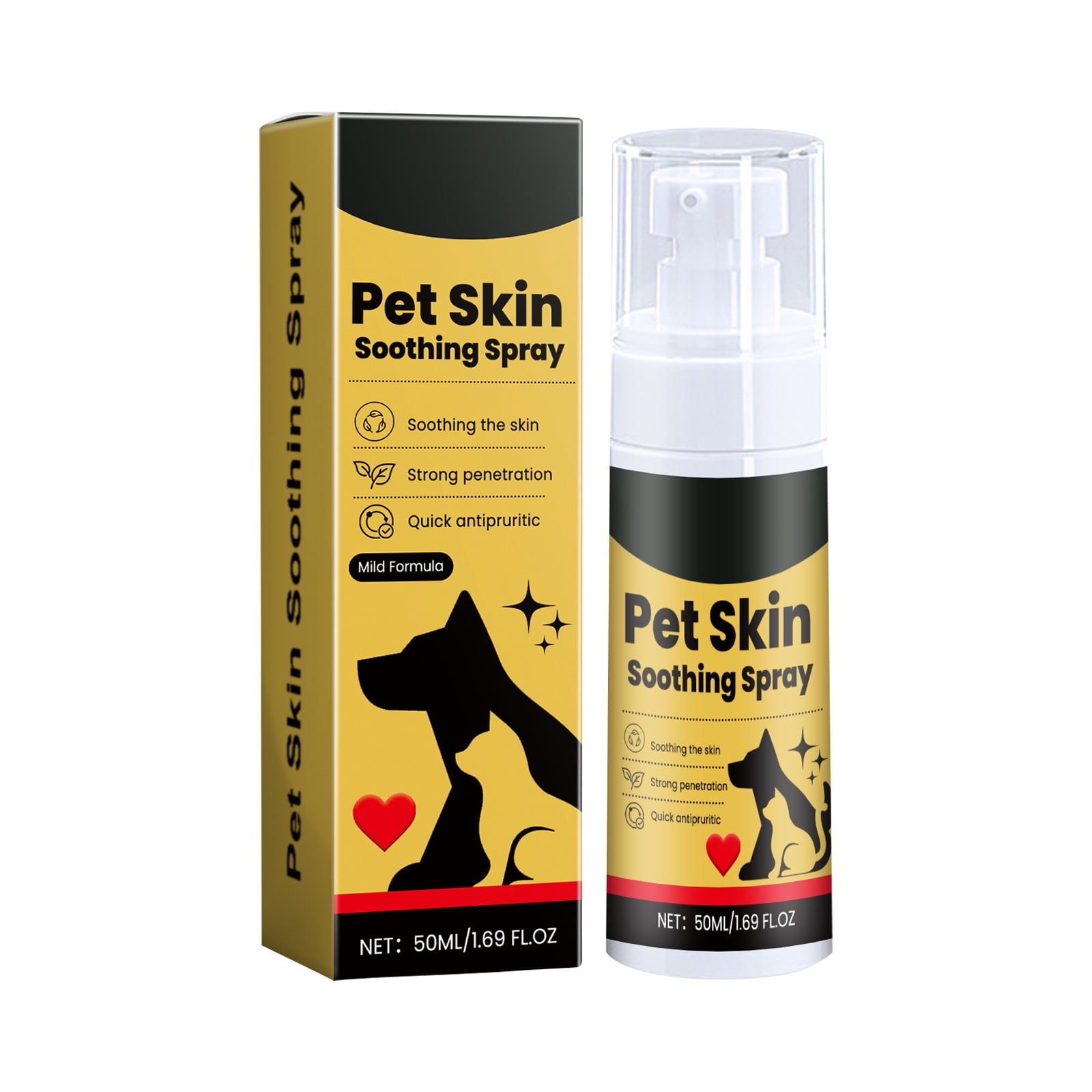 Pet Skin Spray Dog & Cat Skin Care Spray, Soothing Spray Cleansing ...