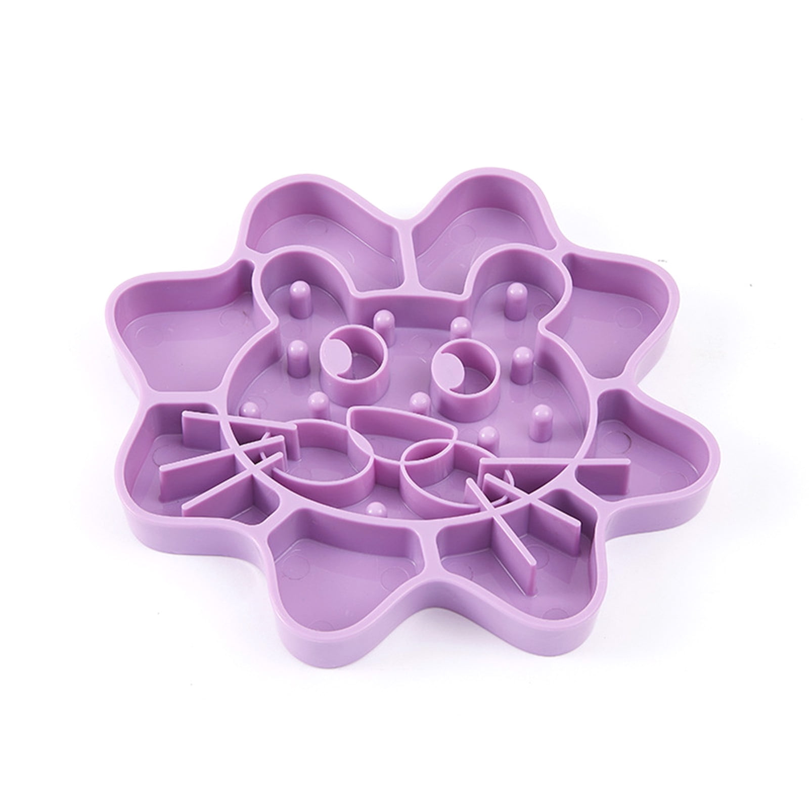 Pet Slow Eating Feeder for Flower Shape Dog Bowl for Bowls with Waterer ...
