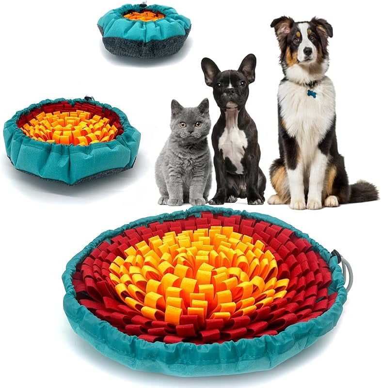 Pet Snuffle Mat for Dogs,Interactive Feed Puzzle for Boredom,Encourages ...