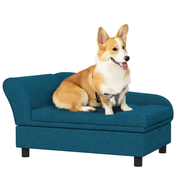 Pet Sofa, Dog Couch, Elevated Pet Bed for Small and Medium Dogs, with ...