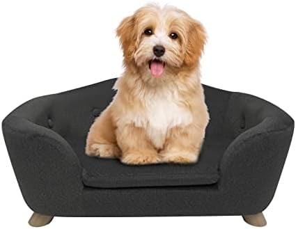Pet Sofa Dog Couch for Small Pet Dog and Cats, Low Back Lounging Bed ...