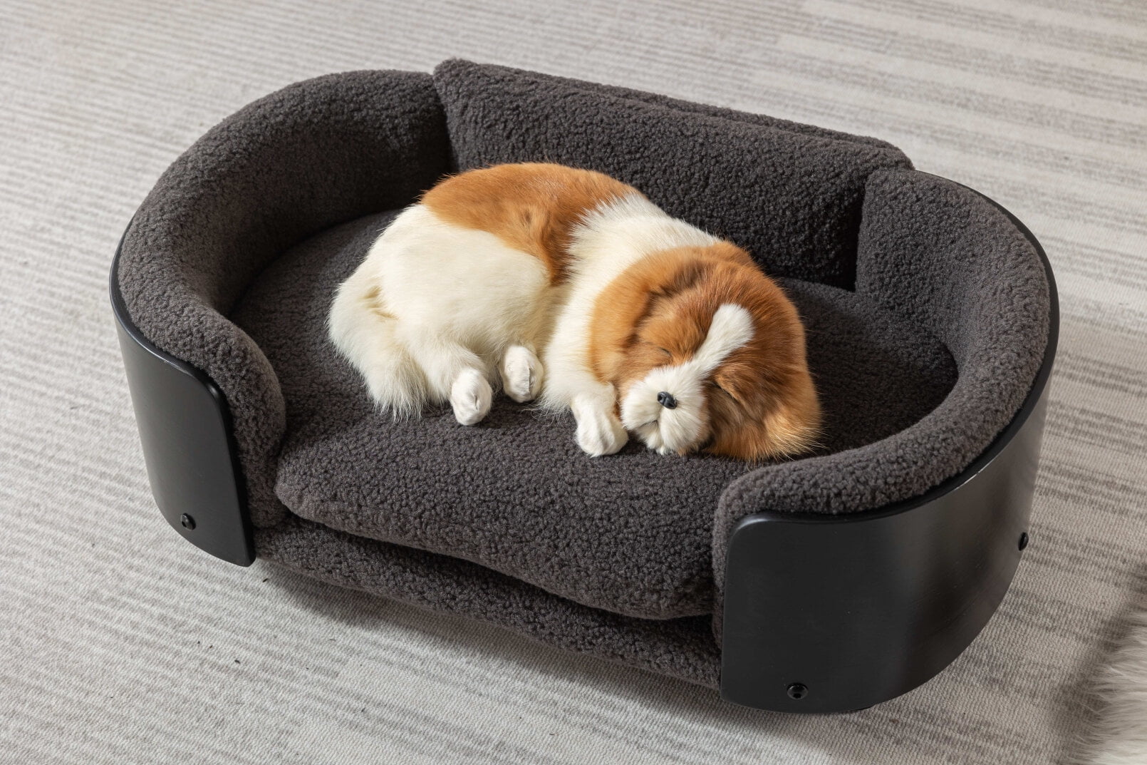 Pet Sofa, Small Size Scandinavian Style Elevated Dog Bed With Solid ...