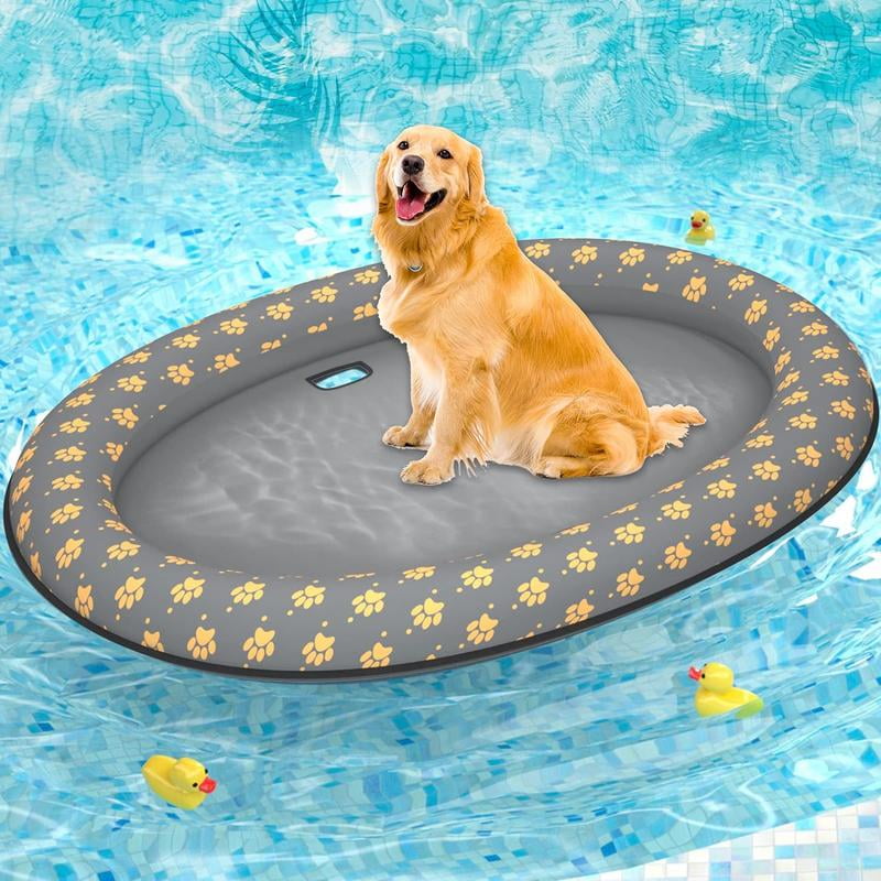 Pet Soft Dog Float Raft - Inflatable Dog Swimming Float for Summer ...