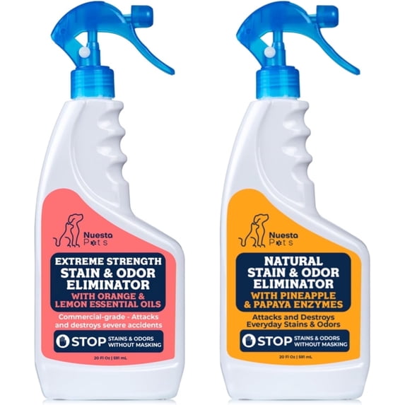 Nuesta, Pet Stain & Odor Remover, 2 Pack, Pineapple & Papaya Enzymes ...