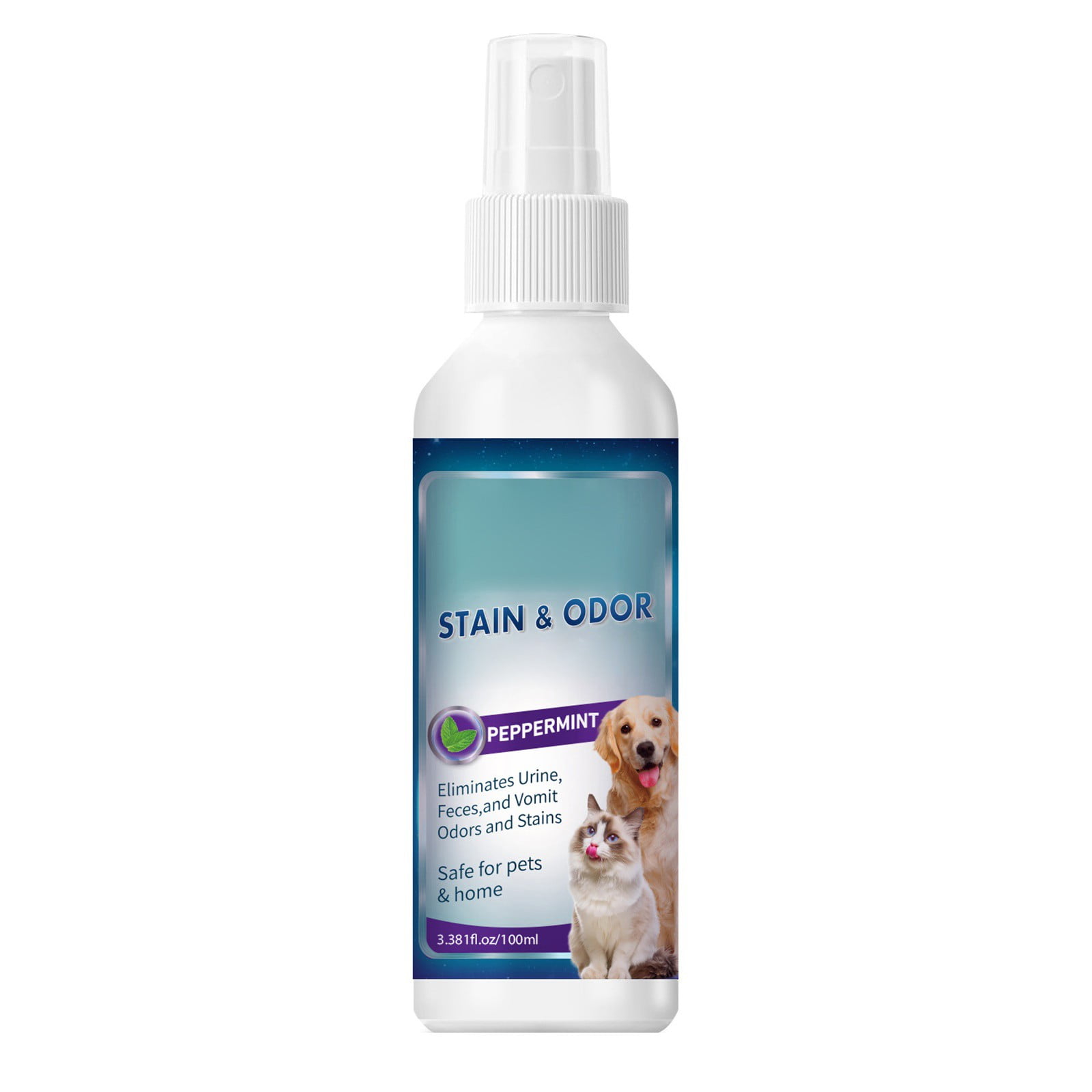 Pet Stain and Odor Eliminator Spray Peppermint Scent, Safe for Home Use ...