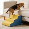 Pet Stairs, Dog Ramp for Bed Couch Sofa, Non Slide Foam Steps ...