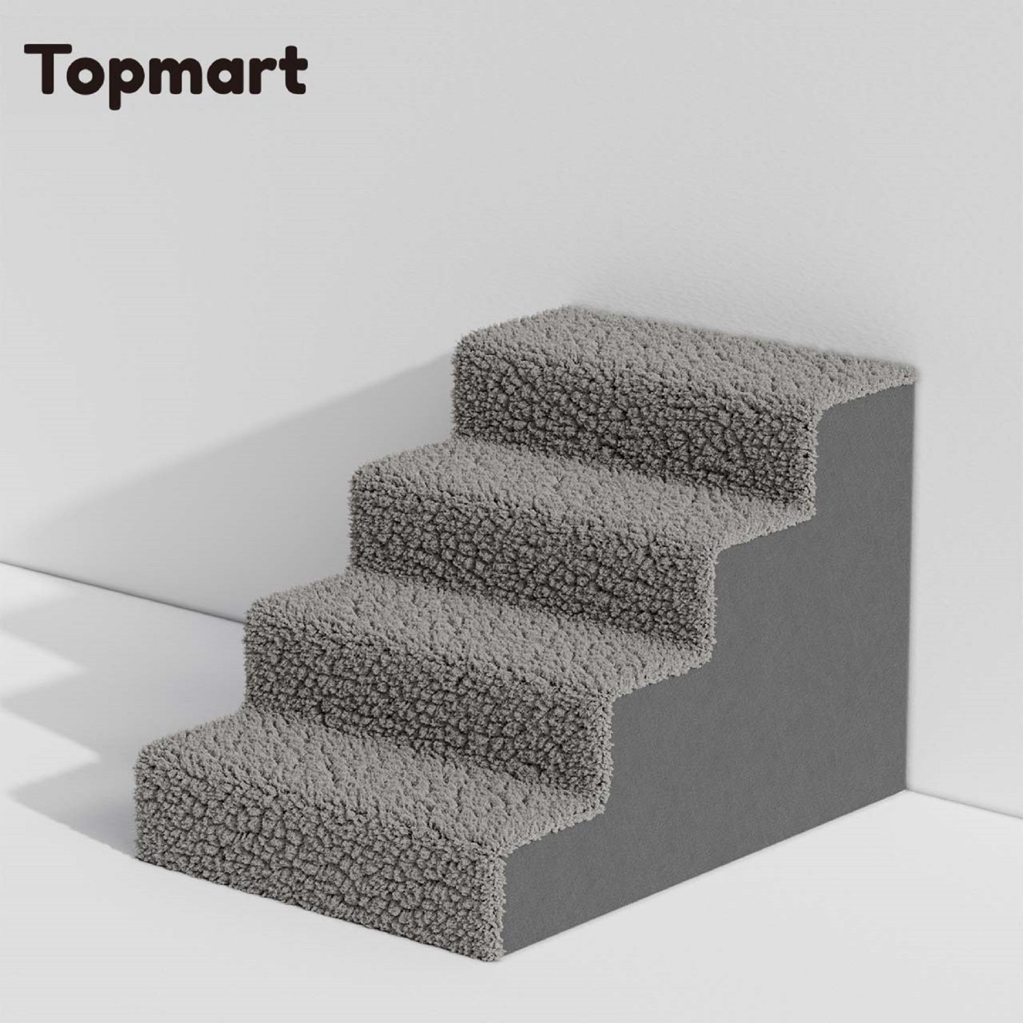 Pet Stairs for Dogs,Widen Plastic 4 Step Dog Steps for High Beds,16.1 ...