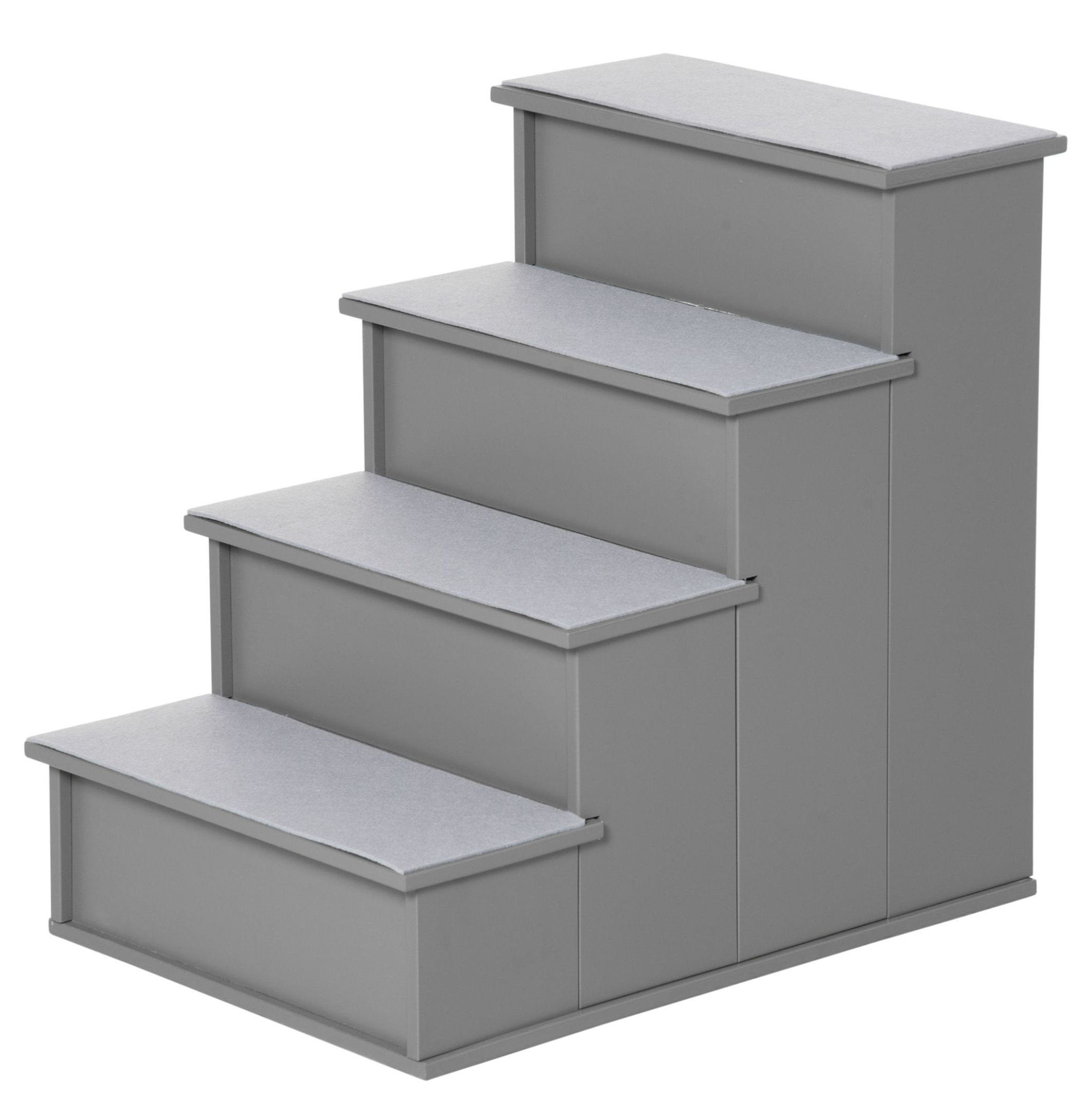 Pet Stairs for Small Dogs, 4 Step Dog Steps for Bed & Couch, Grey ...
