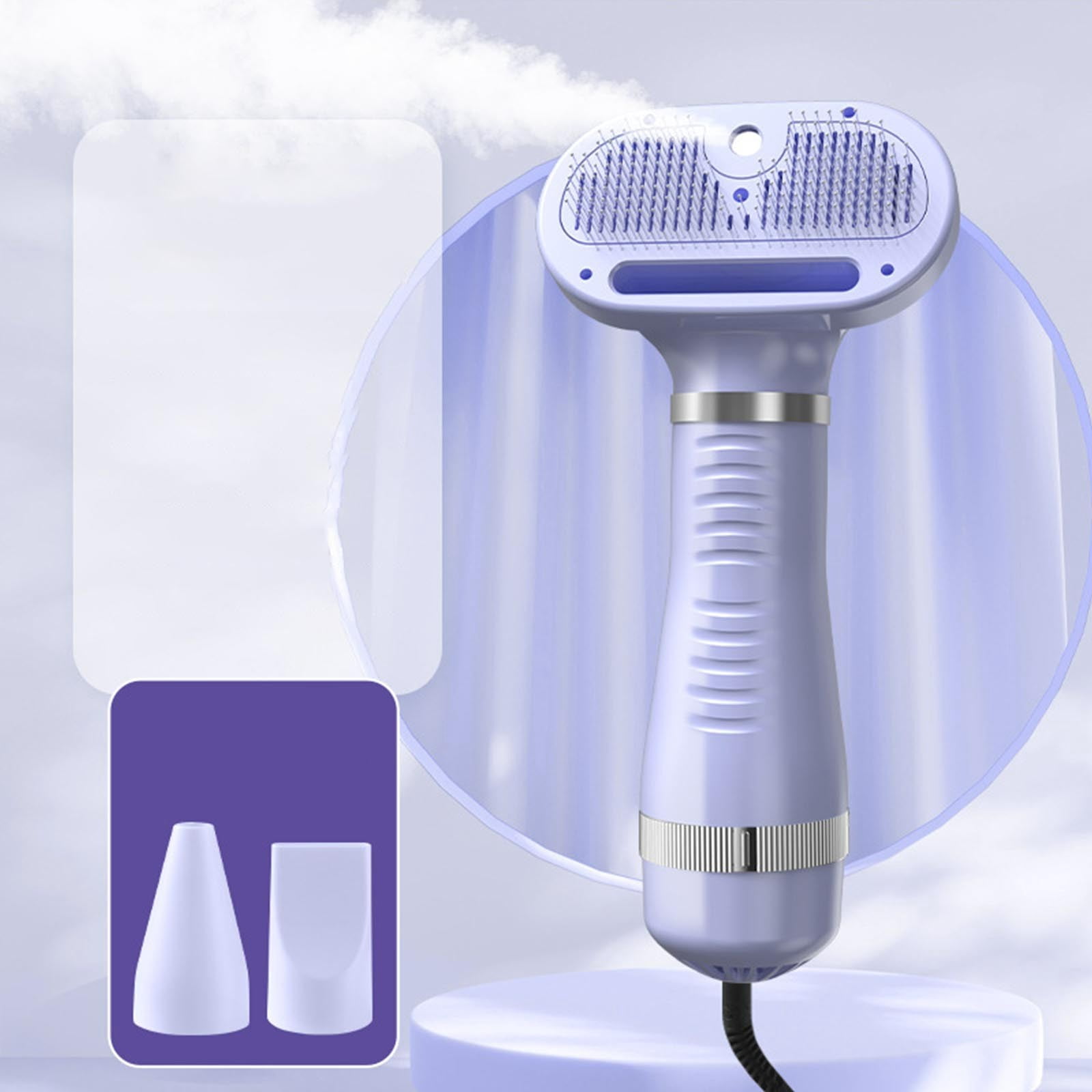 Pet Steam Brush,5-in-1 Cat Steam Comb with Spray and Dryer – Deshedding ...