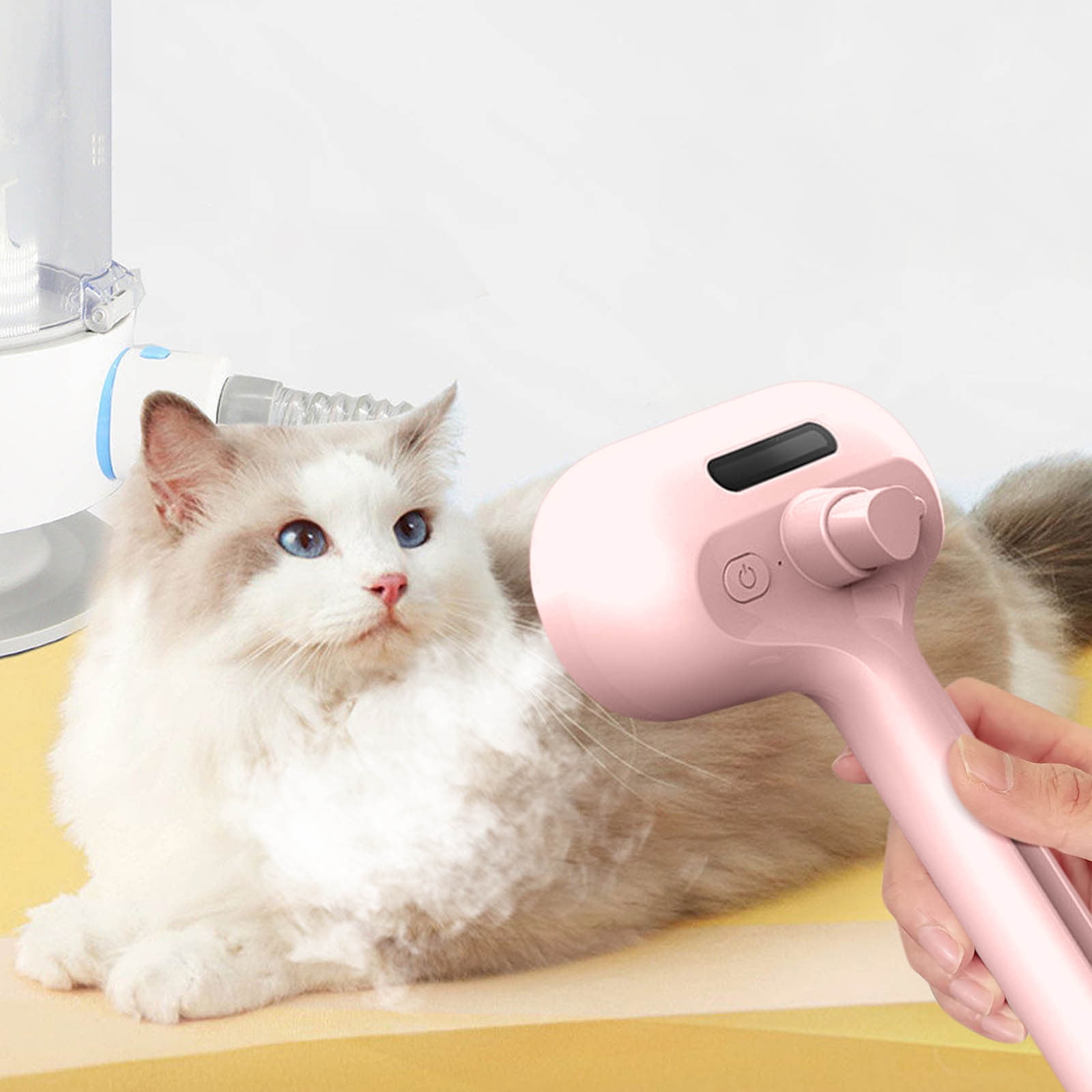 Pet Steam Brush for Dog & Cat – 3-in-1 Spray Hair Removal Comb – Steam ...