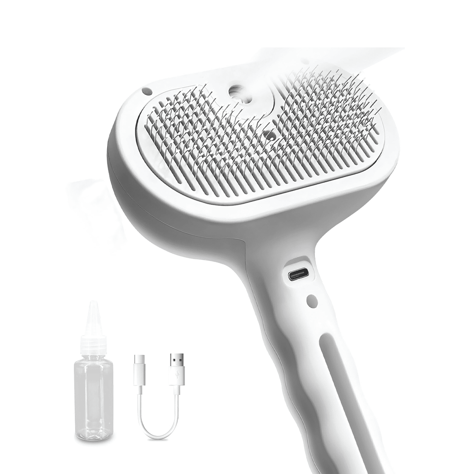 Pet Steam Brush for Dog & Cat,3-in-1 Spray Hair Removal Comb,Steam for ...