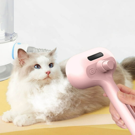 Pet Steam Brush for Dog & Cat, 3-in-1 Steam Grooming Brush for Shedding ...