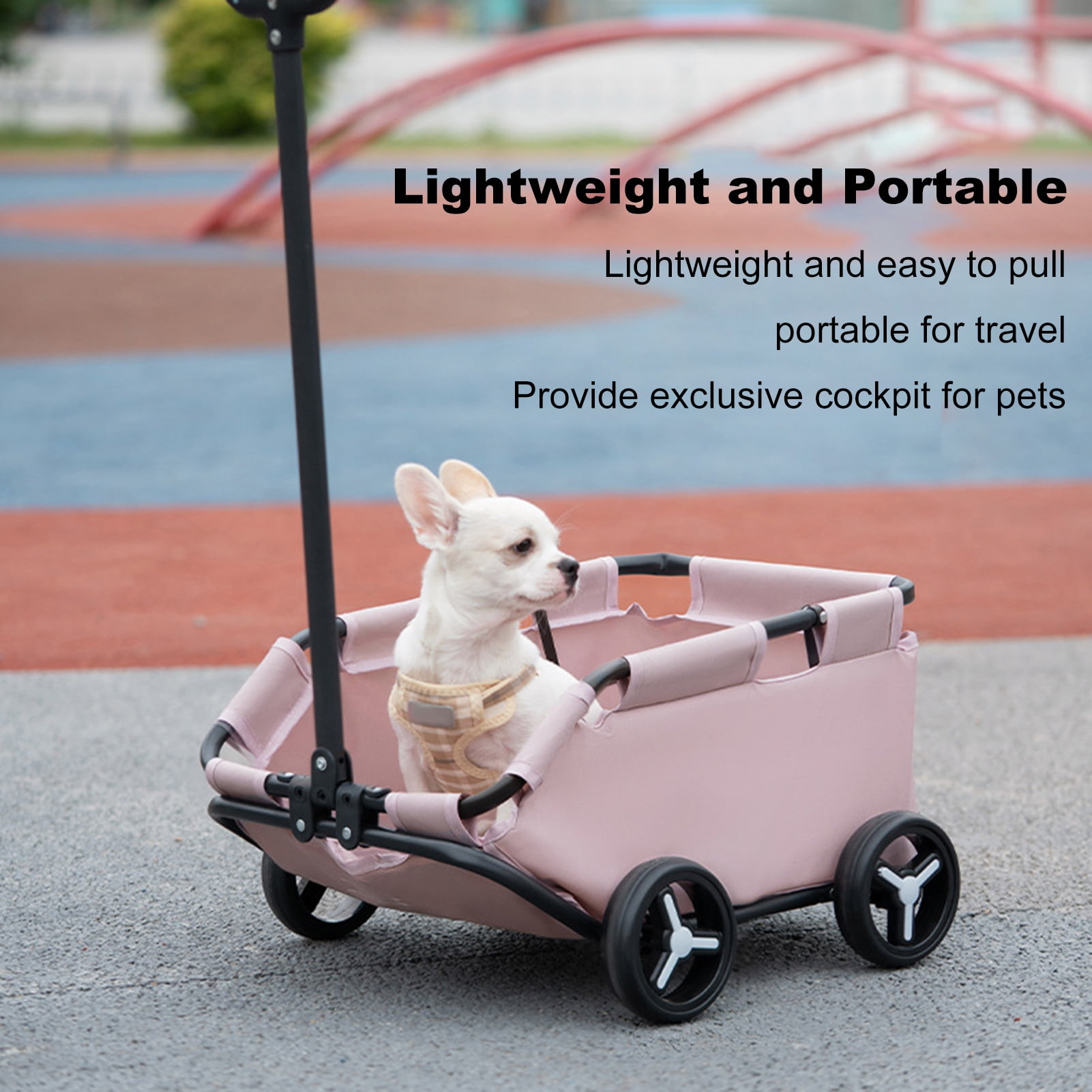 Pet Stroller with High-quality Materials Safe Hair-free Pet Pet ...