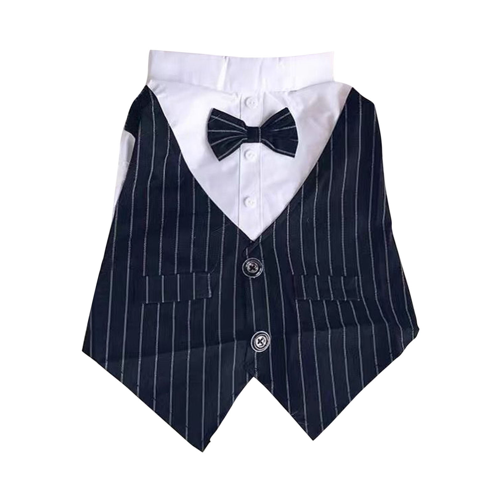 Pet Suit Bowtie Short Sleeve Cat Outfit Dog Wedding Suit Formal Shirt ...