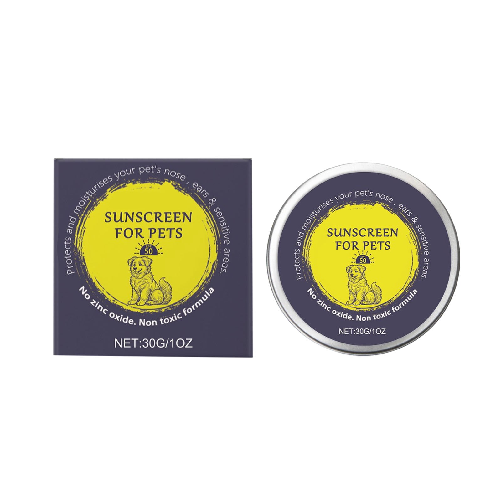 Pet Sunscreen for Dogs and Cats - Natural Moisturizing Nose Butter for ...