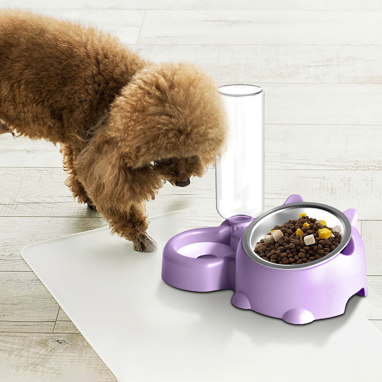 Pet Supplies Adjustable Cat Food Water Bowl Set | Convenient 16 Dog ...