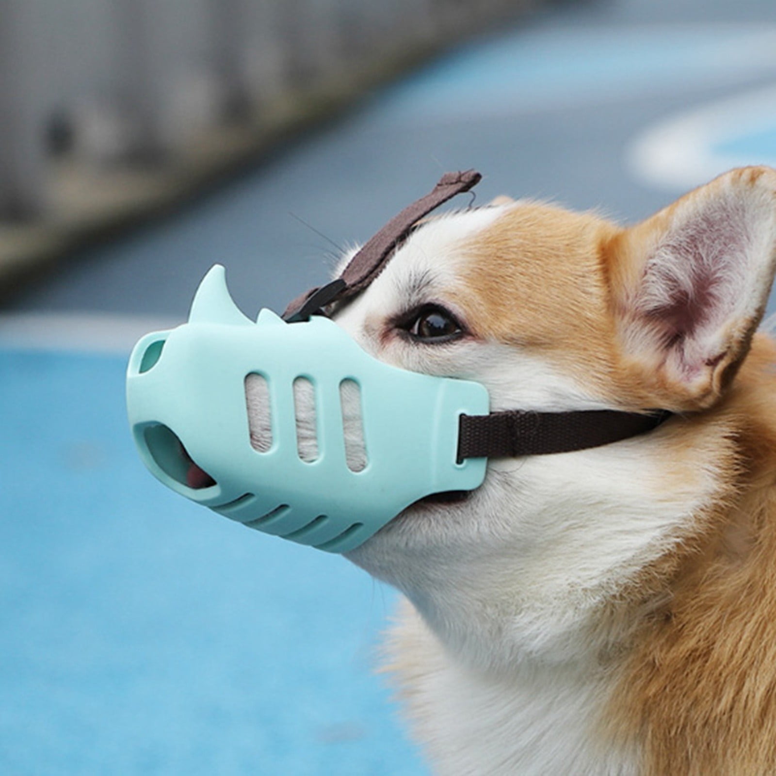 Pet Supplies Dog Muzzle Adjustable Breathable Allows Panting and ...