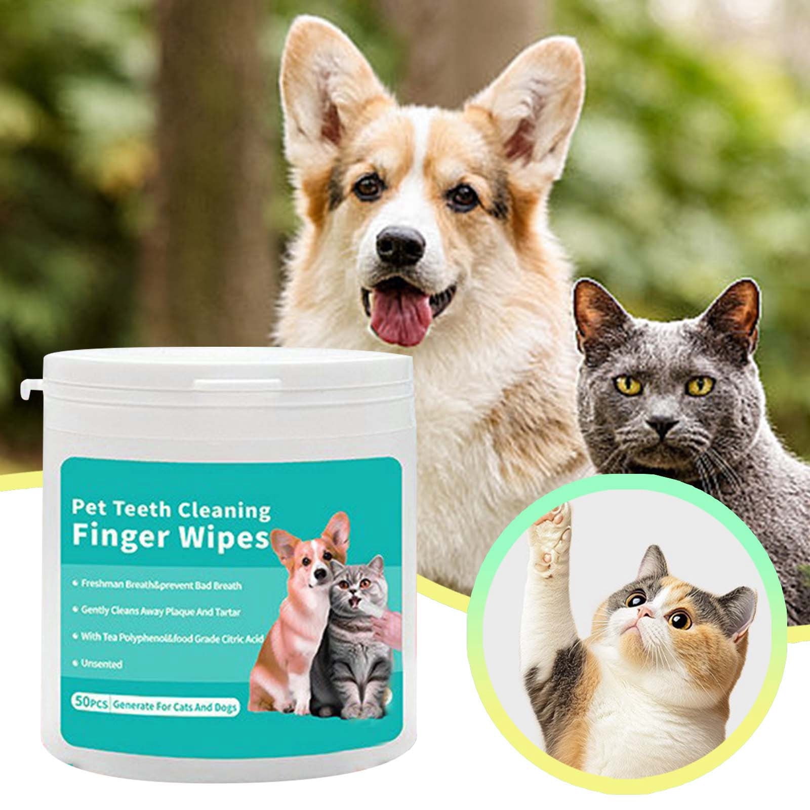 Pet Supplies Ear Cleaning Finger Cots Gentle Wipes for Cat and Dog ...