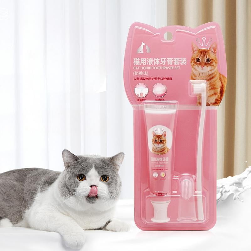 Pet Supplies Oral Hygiene Kit for Dogs and Cats Cleaning Set with ...