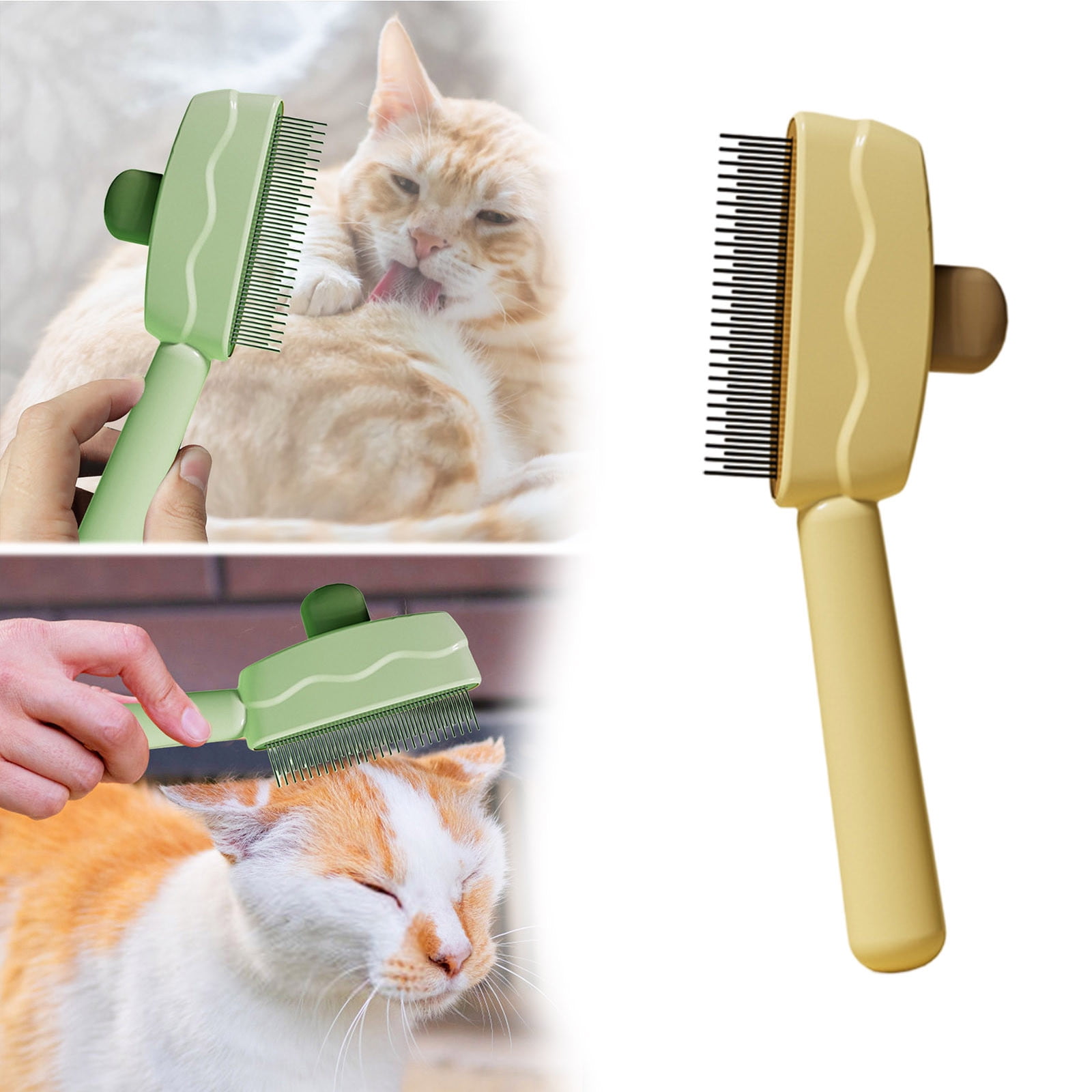Pet Supplies Upgraded Pet Hair Removal Comb Flea & Lice Comb for Cats ...