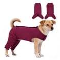 Pet Surgical Recovery Outfit Soft Fabric Adjustable Rear Leg Wound ...