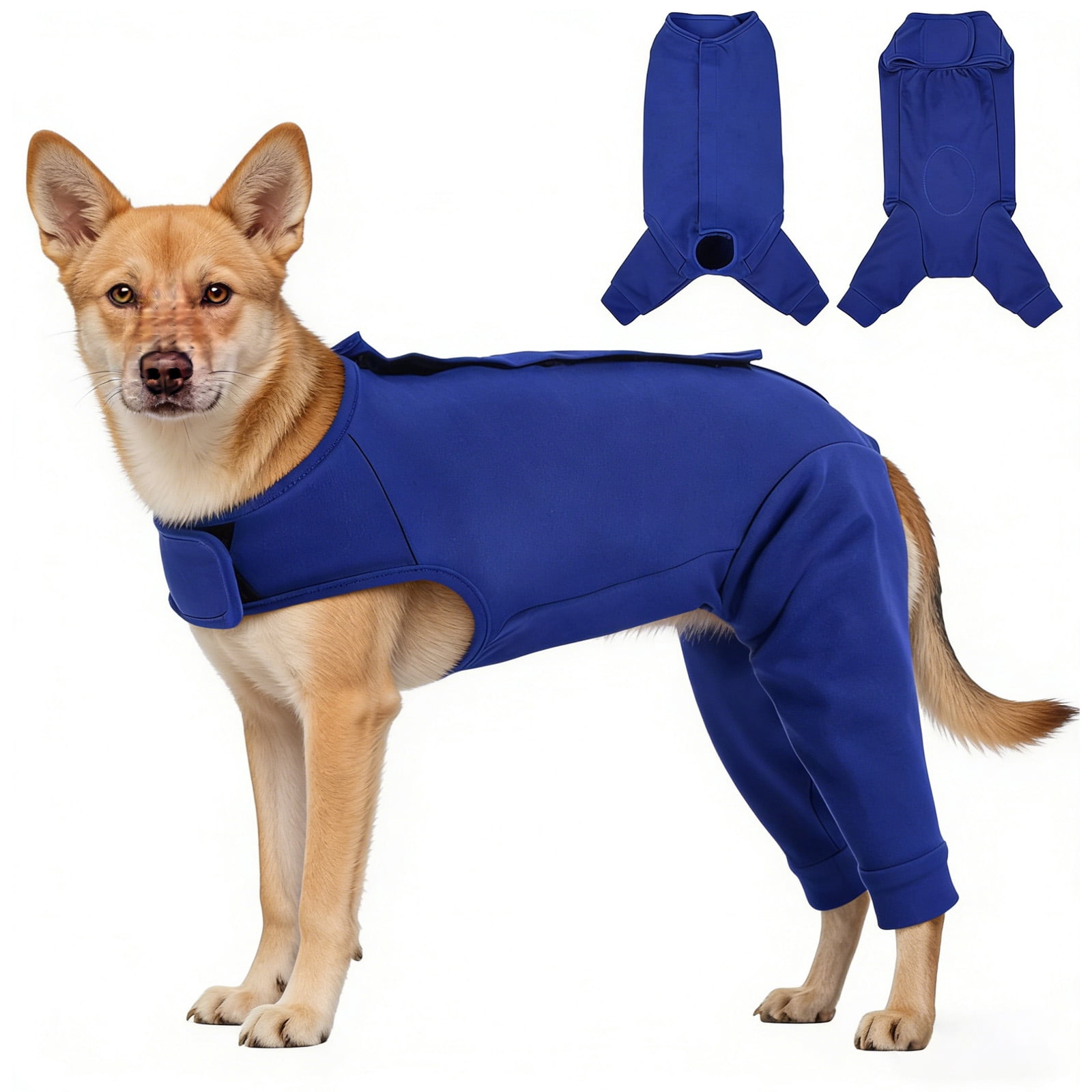 Pet Surgical Recovery Outfit Soft Fabric Adjustable Rear Leg Wound ...