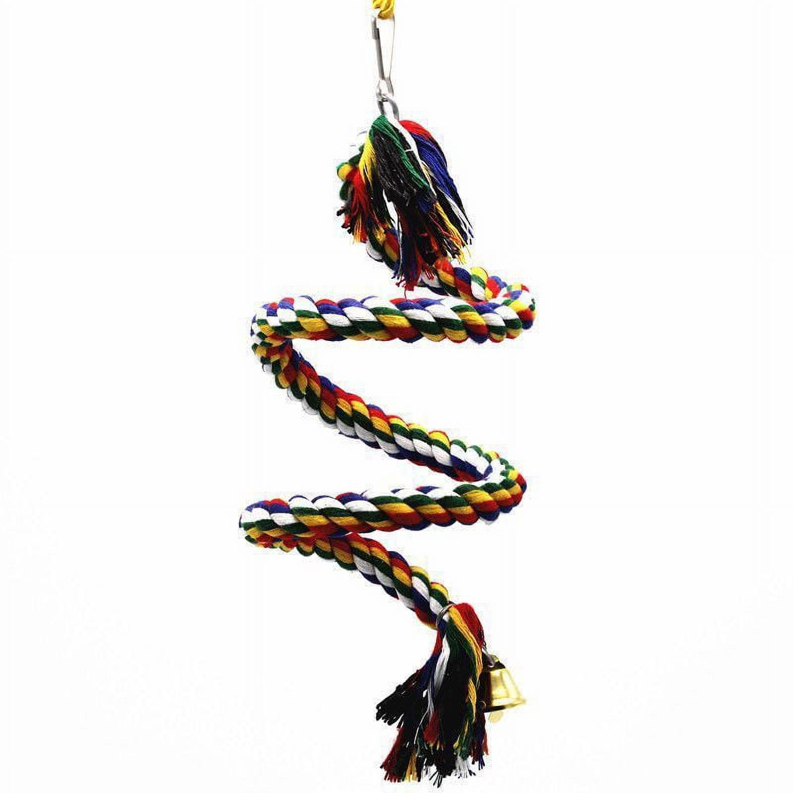 Pet Swing Bird Toy Parrot Rope Harness Cage Hang Toys Cockatiel Budgie ...