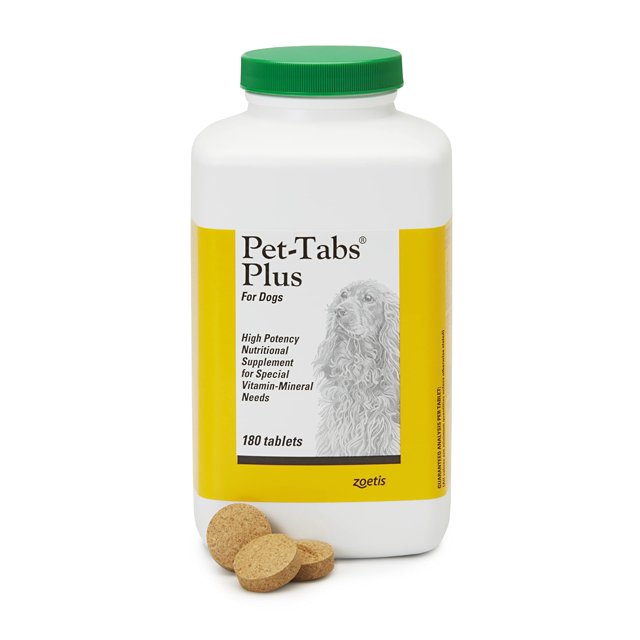 Pet-Tabs Plus Multivitamin and DHF10 Mineral Supplement for Dogs with ...