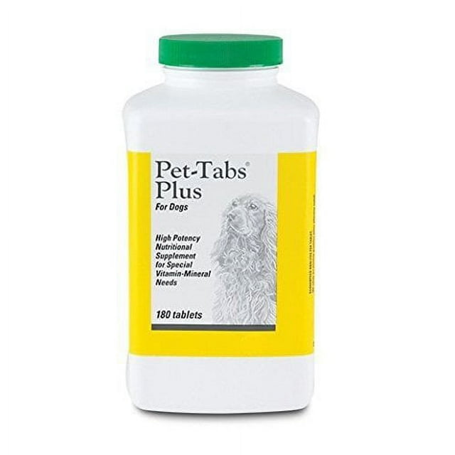 Pet-Tabs Plus for Dogs: Health Skin and Coat Supplements with Vitamins ...
